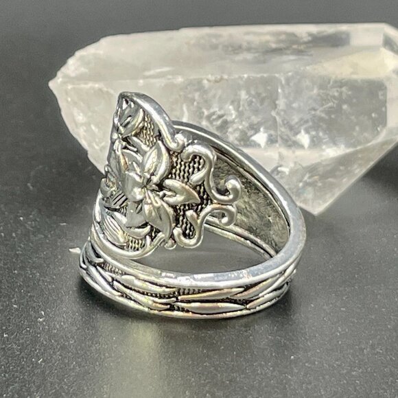 Jewelry | Boho Lily Or Tulip Floral Adjustable Spoon Ring | Poshmark